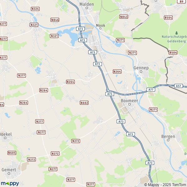 Plattegrond Land van Cuijk : kaart van Land van Cuijk (5361) en ... Plattegrond Land van Cuijk : kaart van Land van Cuijk (5361) en ...